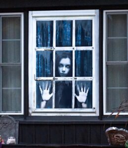 halloween window decorations 31.5x47.2" window door wall cover scary halloween decorations indoor outdoor party decor