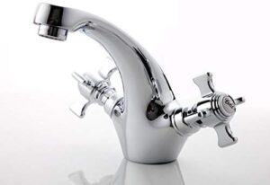 kitchen taps silver brass bathroom fixtures basin faucet dual handle hot and cold water tap mixer for bath room faucet