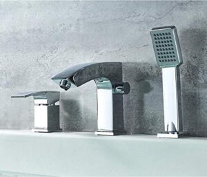 ronpoty kitchen taps bathtub faucet chrome bathroom tub faucet rainfall bath tub taps shower mixer tap shower faucet set