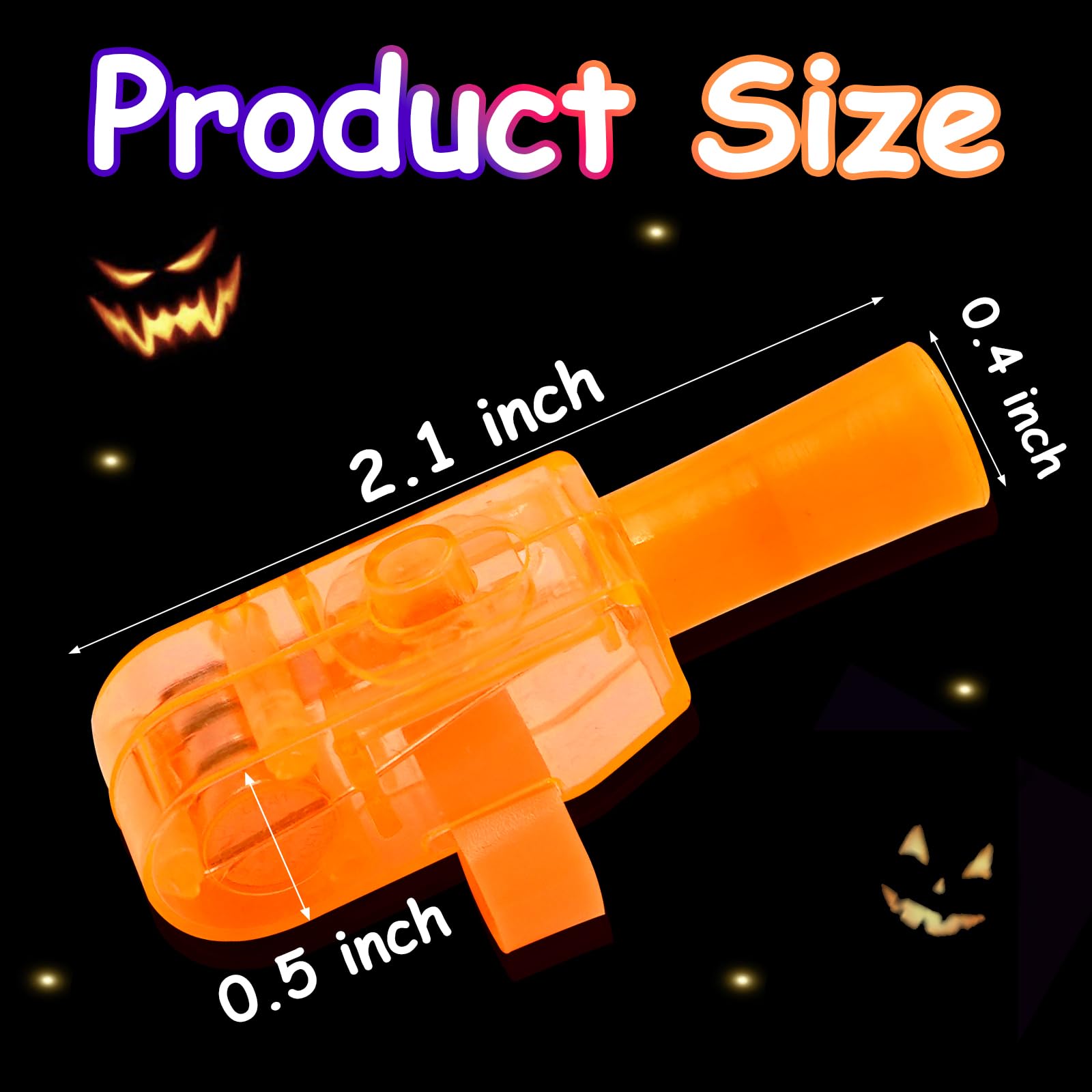 36PCS Halloween Party Favors for Kids,Halloween LED Light Up Finger Lights Toys Goodie Bag Fillers Treats Glow In The Dark Toy Favors Bulk for Halloween Party Classroom Prizes Trick or Treats Gifts