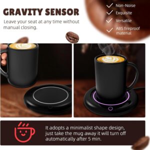 Coffee Mug Warmer, 40W Coffee Warmer for Desk Auto Shut Off, 3 Temperature Settings Smart Coffee Cup Warmer, Electric Candle Warmer Heating Plate for Coffee, Beverage, Milk, Tea and Hot Chocolate