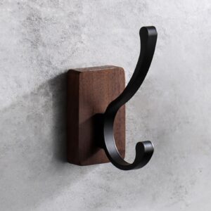 GMBYLBY Natural Wooden-Wall Hooks Wall-Mounted Wood Coat Hooks Heavy Duty Decorative Hat Hanger Hooks for Hanging-Coats Purse