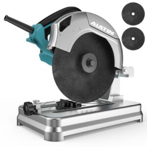 alatin 7 -inch metal cutting saw, lightweight, portable, powerful and stable cut saw, with a communication switch