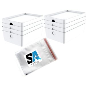 generic sa packing 2 pack mainstays small lidded storage white