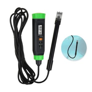 juviperpric dissolved oxygen meter,dissolved oxygen test kit with floating probe, led, 9.8ft cable electrode, atc, digital rechargeable do meter for fish tanks and aquarium