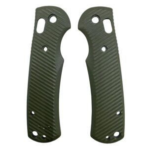 aibote 1 pair g10 knife handle scales glass fiber handles patch diy tool fit for benchmade griptilian 551 550(screws included) (green)