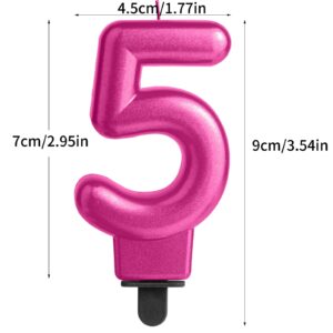 Zi Lan 23th Birthday Candles, Rose Pink Birthday Number 23 Candle for Cake Topper Happy Birthday Party Decorations Wedding Anniversary Celebration Supplies