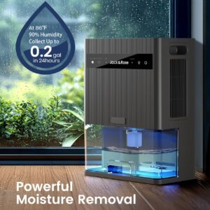 Dehumidifier For Bedroom (1000 sq. ft),95 OZ Water Tank, Portable Small Dehumidifier For Rv,Garage Dehumidifier