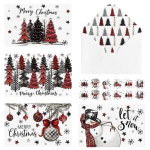 artoid mode 36 pack merry christmas thank you cards snowman xmas ball tree greeting cards gift with envelope sticker blank note cards for birthday wedding baby shower bridal shower, 4 x 6 inch