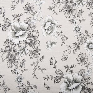 linen floral fabric by the yard - upholstery fabric by the yard sewing fabric 62 inch width for chairs sofas tablecloth reupholstery diy projects - 1 yard