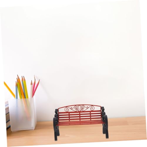 NAMOARLY 2pcs Park Chair Model Small Bench Model Desktop Decor Small Bench Figurine Desktop Simulated Bench Model Small Park Bench Simulation Bench Model Bench Model Decoration Table Decor