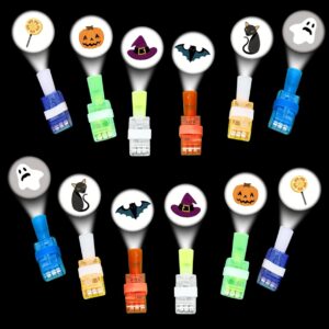 cherislpy led light up finger lights halloween party favors, 24pcs glow in the dark toys, goodie bag fillers, pinata stuffers, treats for trick or treat, classroom gifts