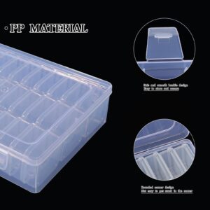 Bead Organizer Box, 30 Pcs Plastic Organizer Box Small Bead Organizer, Craft Storage Containers with 132 Labels, Bead Organizer Box for Beading Supplies and Bracelet