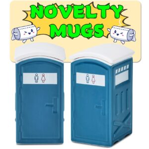 hocis white elephant gifts for adults,christmas gifts for men,funny gag gift for men women,birthday gifts,toilet shot glasses,christmas stocking stuffers gifts for dad him,novelty toilet mugs set