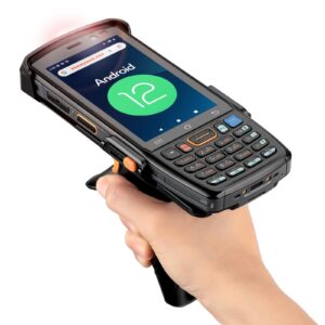 munbyn android barcode scanner 082pro, android 12 barcode scanner, equipped with honeywell hs7 barcode scanner, 3gb+32gb android handheld pda, ip67 rugged android scanner for inventory tracking 2024