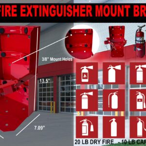 Heavy Duty 20 LB Fire Extinguisher Mount Bracket for Vehicle and Building for 20lb Dry and 10lb Co2 6.9" Diameter, Generic for 810 by amerex - Preece Precision