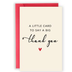 abeletree funny thank you card gifts for boss teacher, great thank you gifts for men women, appreciation gifts card for coworker friends doctor, small thank you card