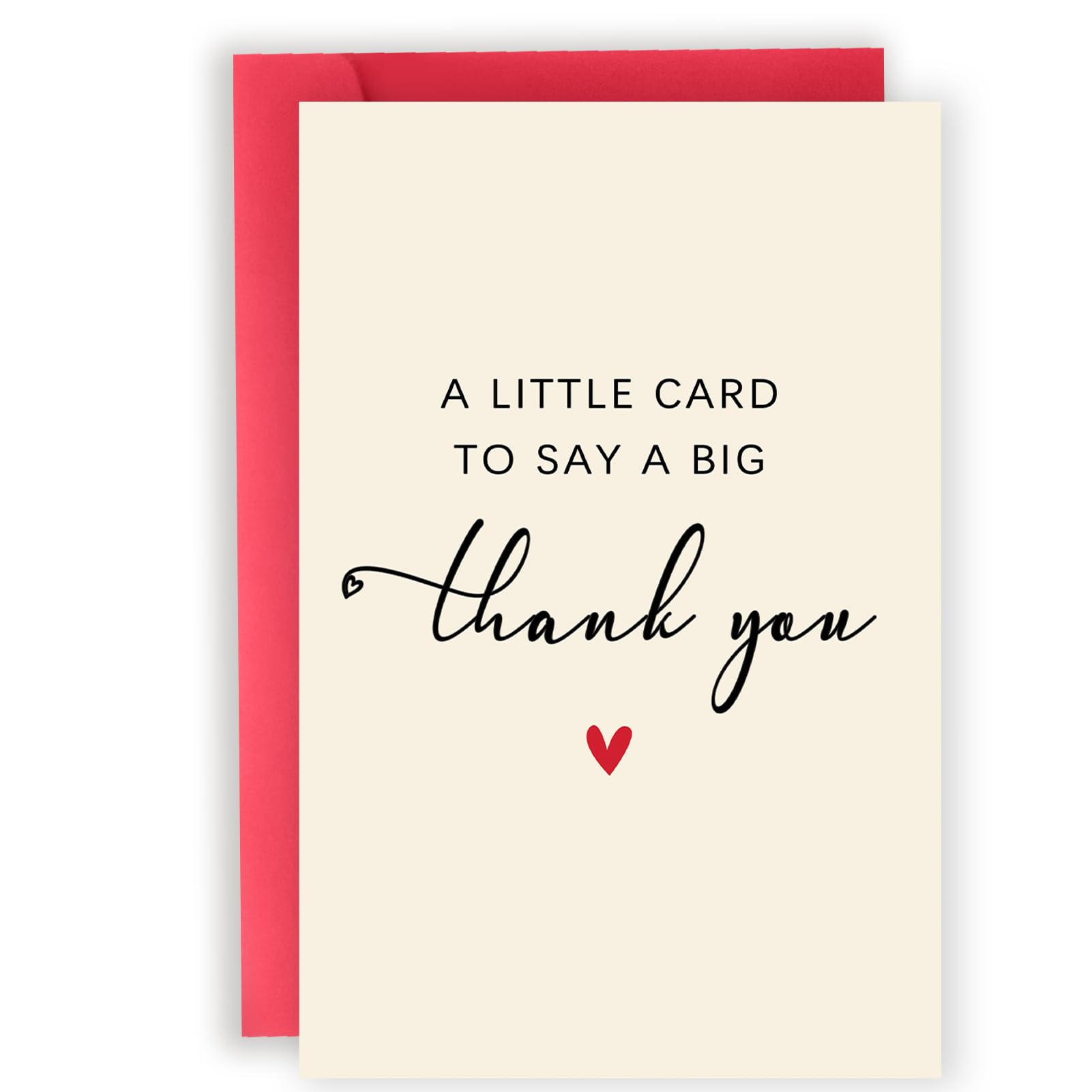 Abeletree Funny Thank You Card Gifts for Boss Teacher, Great Thank You Gifts for Men Women, Appreciation Gifts Card for Coworker Friends Doctor, Small Thank You Card