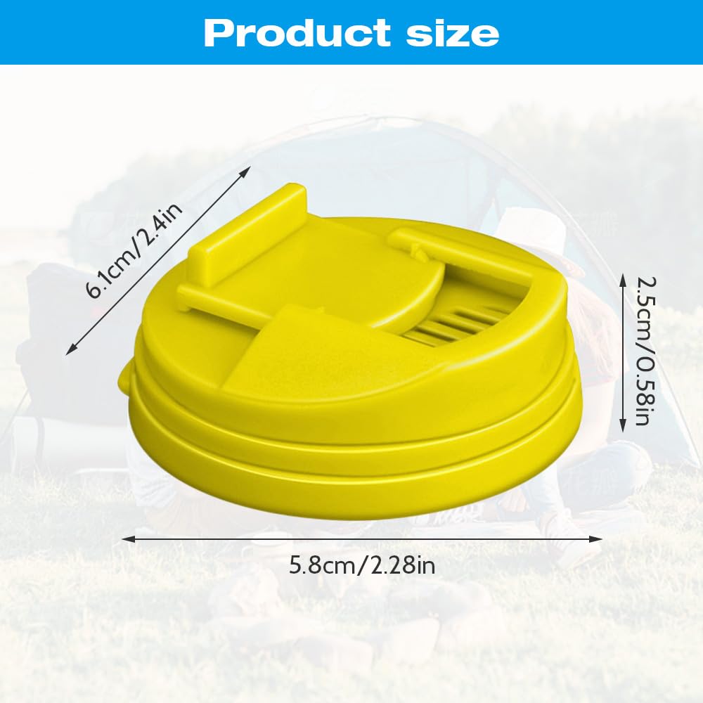 Soda Can Covers, 2024 Upgraded Can Covers for Soda Cola Can Lid Covers Round Protector, Reusable Plastic Can Spill Stopper or Protector For Fit Standard Size Cans 2.4 Inches (3pcs)