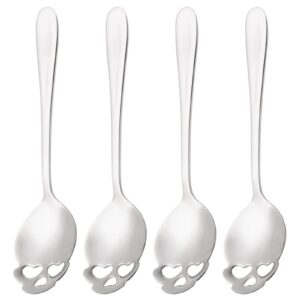 Skull Shaped Coffee Spoon Dessert Spoon Kitchen Spoon Halloween Dinner Spoon Kitchen Tableware Stainless Steel