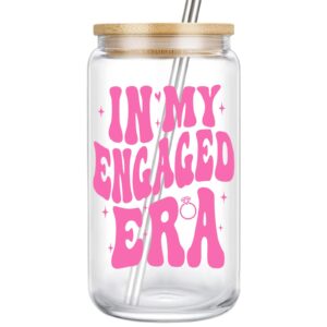 aeenr engagement gift - bridal shower gifts - bachelorette gifts for bride - wedding gifts for couples 2024 friend gifts for bride to be future mrs newly engaged gifts for her 16oz iced coffee cup