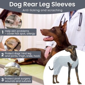 Nanaki Dog Wound Care Shirt,Dog Leg Sleeve To Stop Licking Rear Leg,Dog Surgery Suit Female Spay Male Neuter,Dog Onesie For Surgery Female Male,Dog Surgical Recovery Suit Female Dog Wound Heal Clothes