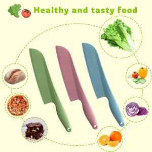 PALAKATE Lettuce Knife, 11 inch Nylon knife, Plastic Lettuce Knife to Prevent Browning, Dishwasher Safe (1, Blue)