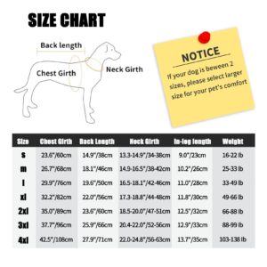 Apatal Dog Onesie After Surgery Recovery Suit Anti Shedding Bodysuit Wounds Female Male Dog Neuter Spay Onesie E-Collar & Cone Alternatives Postoperative Shirt Dog Pajamas(3XL)