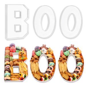 halloween charcuterie board, charcuterie letters boo halloween serving dishes for candy dish treat cutting board for horror party thanksgiving christmas halloween decorations