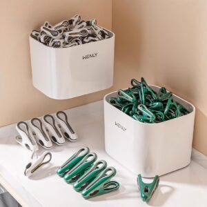 (36PCS White) Plastic Clothes Clips, Clothes Line Clips, Cloth Pegs for Hanging Clothes, Laundry Clothes Pins, Versatile Clips for Bags, Food, and Pic(Ideal for Apartments, Small Size)