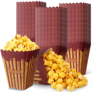 motimind 100 pcs popcorn boxes for movie night popcorn bags popcorn containers creepy carnival decor circus snack boxes candy cookie container for movie night halloween birthday party supplies