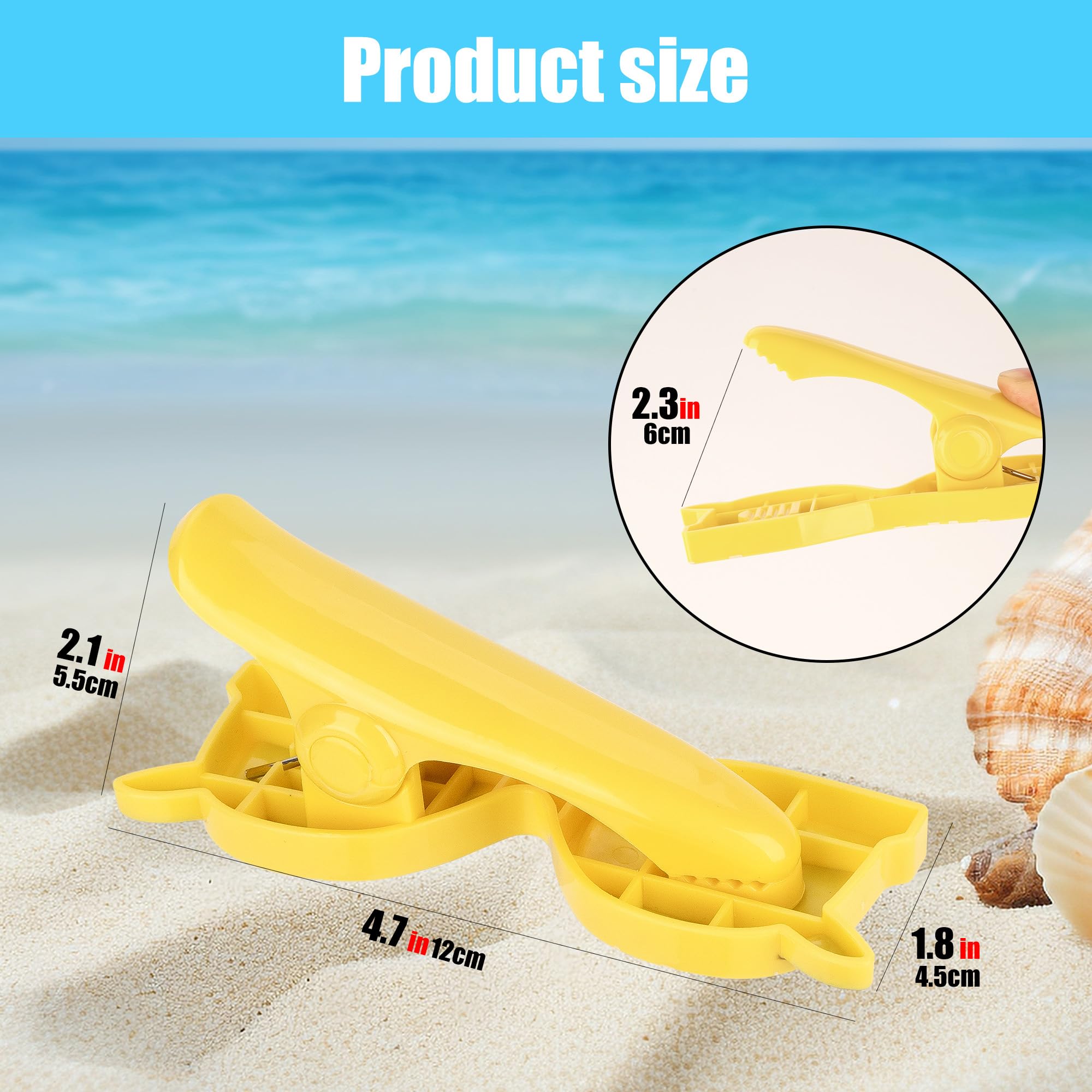 CAIRIAC Beach Towel Clips for Chairs Cruise, Towel Pegs for Beach, Pool Chair Towel Holder Clips Heavy Duty Clothes Pins, Keep Your Towel from Blowing Away, Beach Accessories for Vacation