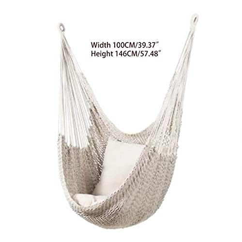 Hammock Chair Porch for Seat Woven Hanging Rope String Netted Swing Outdoor Indoor Garden Furniture for Yard Bedroo