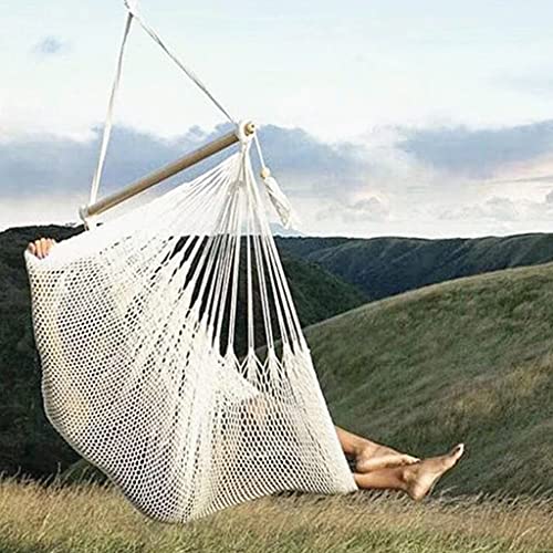 Hammock Chair Porch for Seat Woven Hanging Rope String Netted Swing Outdoor Indoor Garden Furniture for Yard Bedroo