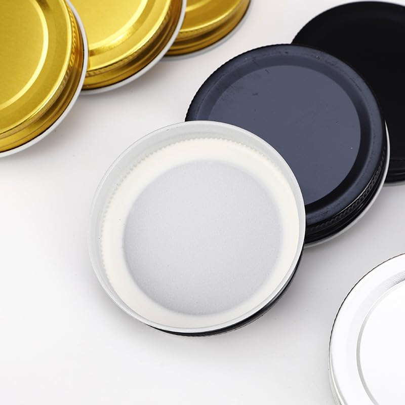 Stainless Steel One-Piece Mason Jar Lids, Regular Mouth