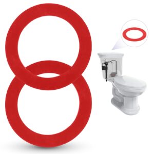 2pcs flush valve seal for mansfield toilet replacement parts, silicone toilet replacement parts compatible with 2003 era mansfield flush valve seal 210 & 211 flush valve, equivalent to 630-0030