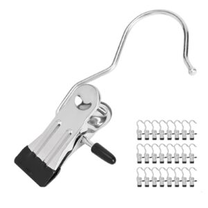 24 pack hanger clips, multi function clip hooks, laundry hanging hooks clips, clothes clips, closet hangers, boot clips, sock clips, hat clips, glove clips, trouser clips, towel pins