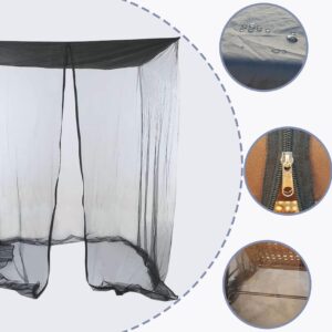 Patio Net, Table Umbrella Outdoor Patio, Patio Net for 3 Person Swing Chair, Waterproof Top Cloth Mesh Netting with Zipper,Breathable Roof Tent, Rectangle Outdoor Screen Tent