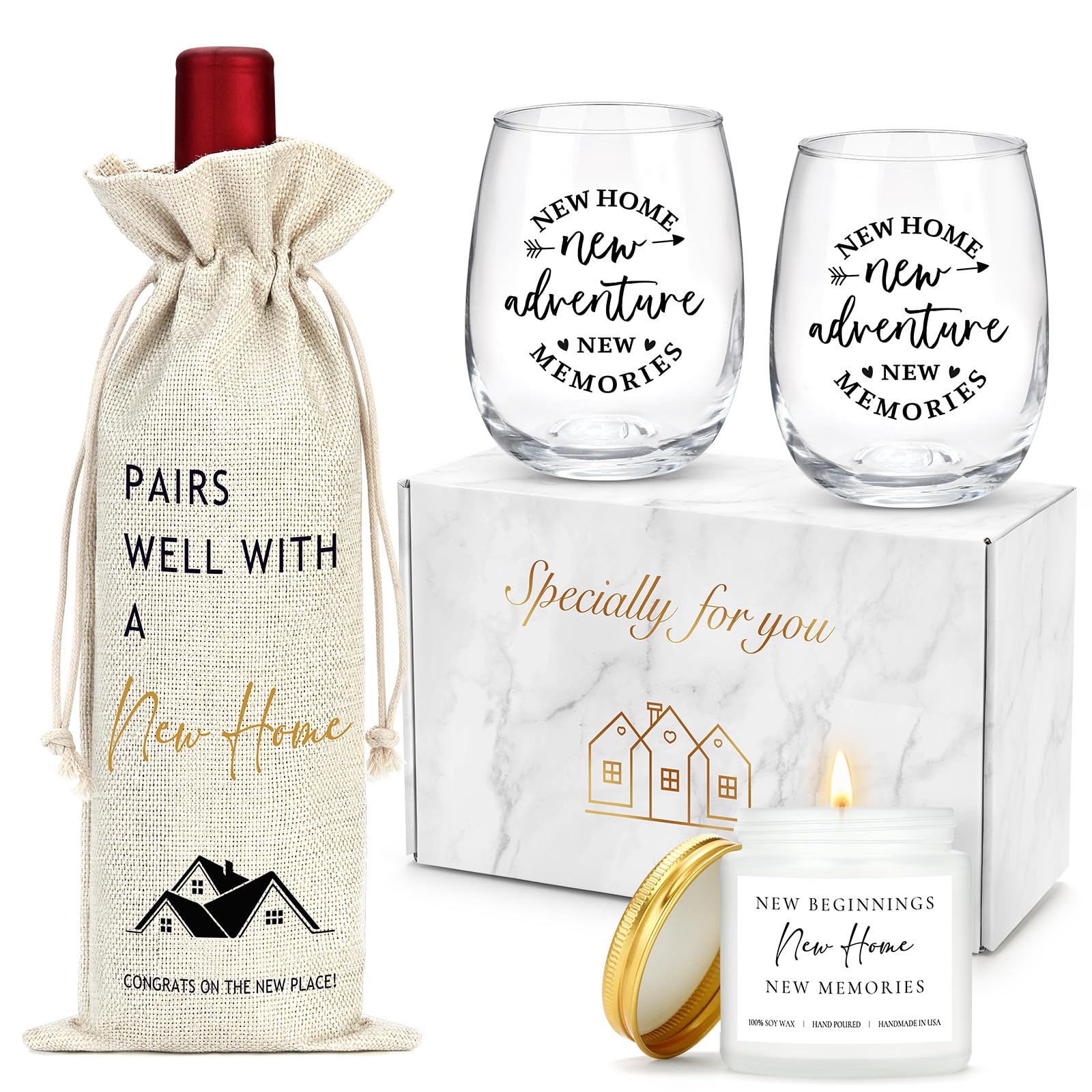 House Warming Gifts New Home Gifts for New Homeowners Housewarming Gifts New Home Gift Ideas Closing Gifts for Home Buyers New Home Gift Basket Housewarming Gifts for Couple Women Home Sweet Home