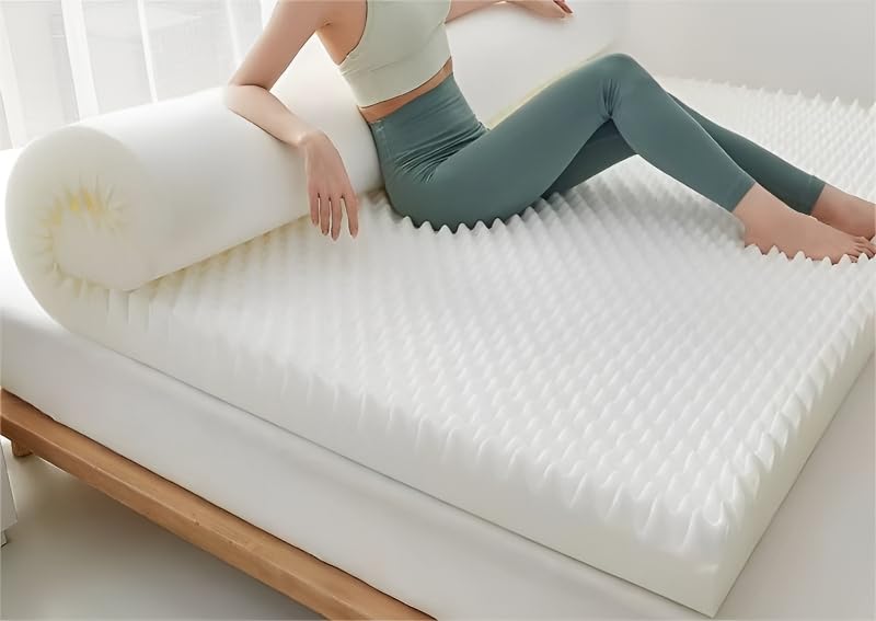 SINCERE Custom 2"-3 in-4 inch Foam Mattress Topper, Cut to Twin Full Queen King Size Bed Topper, Soft Firm Mattress Pad for Sleeper Sofa Couch RV Chair Cushion Pillow Top, Soundproof Foam Sponge