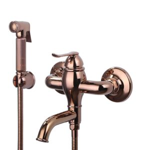 nbaayik wall mounted bathroom toilet bidet mixer spray kit ancient brown handheld bidet sprayer toilet bathroom douche single handle spray set bidet faucet bathroom bidet shower-a