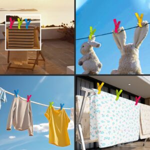 KTOJOY 8 Pack Beach Towel Clips, Plastic Large Clothes Clamps, Bright Colors(Yellow,Blue,Green,red), Chair Clips, Towel Holder