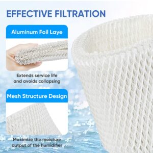 BIHARNT 6 Pack Humidifier Filters HAC-504 Replacement for Honeywell Humidifier Filter, Filter A Humidifier Filter Replacement for HCM300/350/600/700 Honeywell Humidifier, White