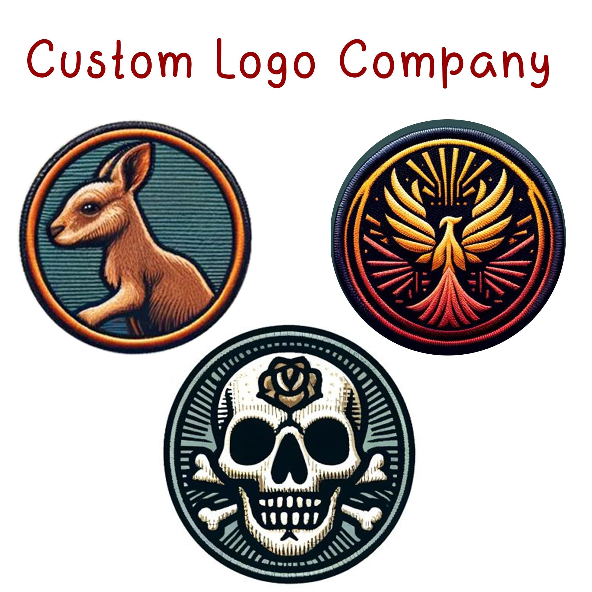 Pamaheart Customized Logo Patches Embroidered, Image Patches Custom, Custom Embroidered Patches Iron On, Iron On Name Patch, Custom Iron On Patches, Custom Hook and Loop Patches