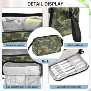 J JOYSAY Camo Deep Green Trendy Pencil Case Large Capacity Pencil Pouch for Girls Boys Markers Storage Journaling Supplies for School Boys