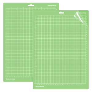 wisyok 12x8.5 inch cutting mats for cricut joy xtra, 2 pack standard grip reusable adhesive cutting mats for crafts, quilting, sewing