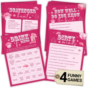 stofinity funny bachelorette party games - bachelorette games for parties scavenger hunt, bachelorette bingo card games for bridal shower games, bach games for bachelorette party decorations