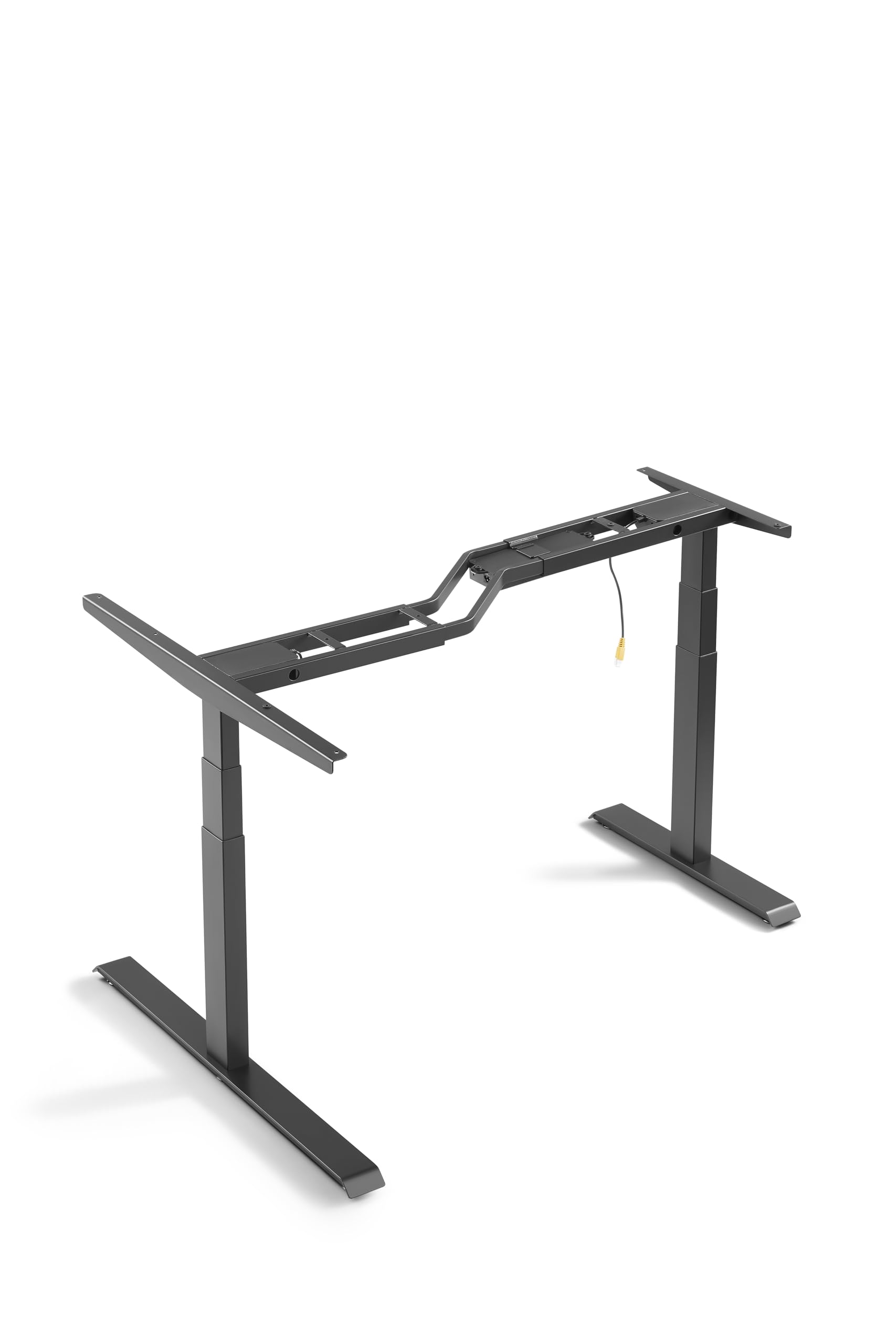 KINGSMITH 63" Left L Shaped Standing Desk Height Adjustable, Dual Motor Electric Corner Desk Computer Workstation, Sit Stand up Home Office Desk, Ergonomic Game Desk with 2-Section Leg, Deep Grey