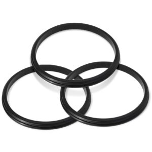 silicone rubber seal replacement gaskets for yeti 20 oz tumbler lids, 3 pack gaskets compatible with yeti 10oz lowball & 20oz tumbler