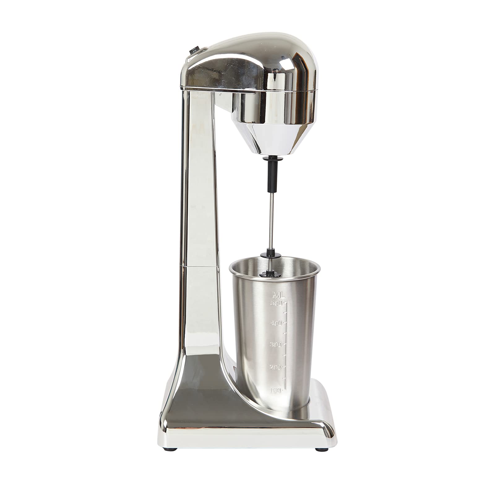 Milkshake Maker Electric Drink Mixer Stainless Steel Juice Mixer Speed Adjustable with Mixing Cup for Milk Tea Stores Restaurants